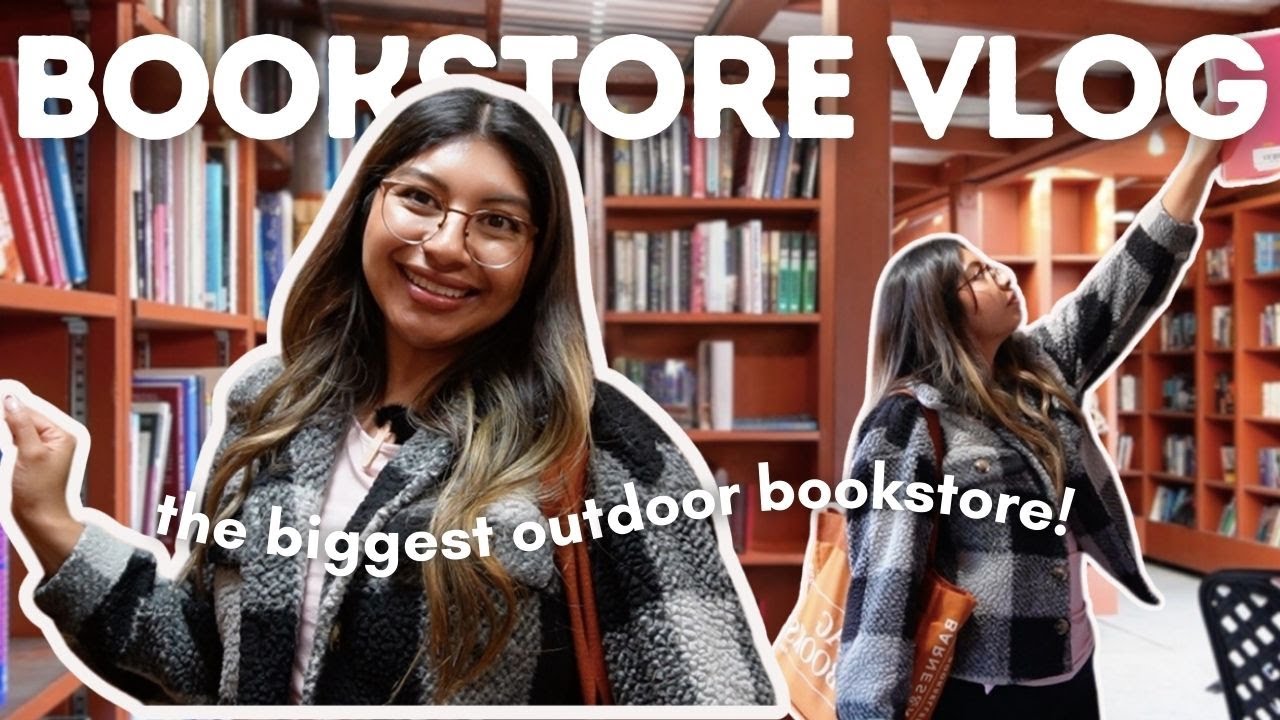*cozy* bookstore vlog📚💓 visiting the biggest outdoor bookstore ...
