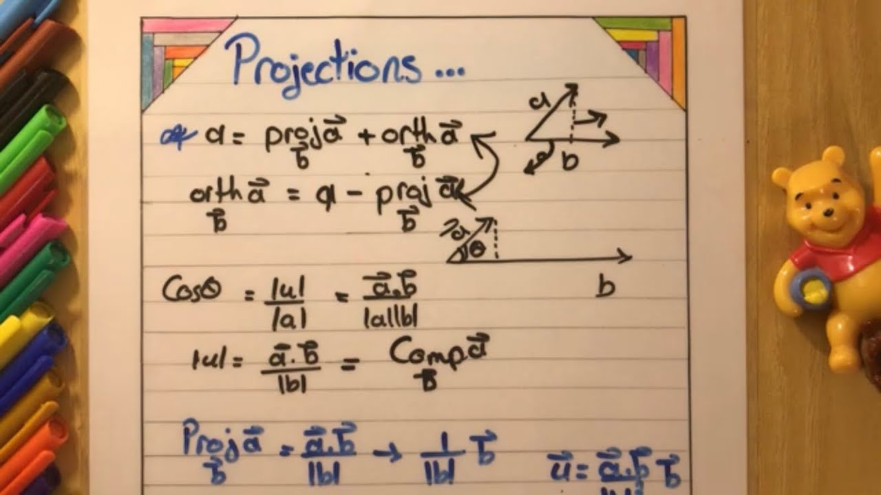 Projections Class 10 | calculus 3 - YouTube