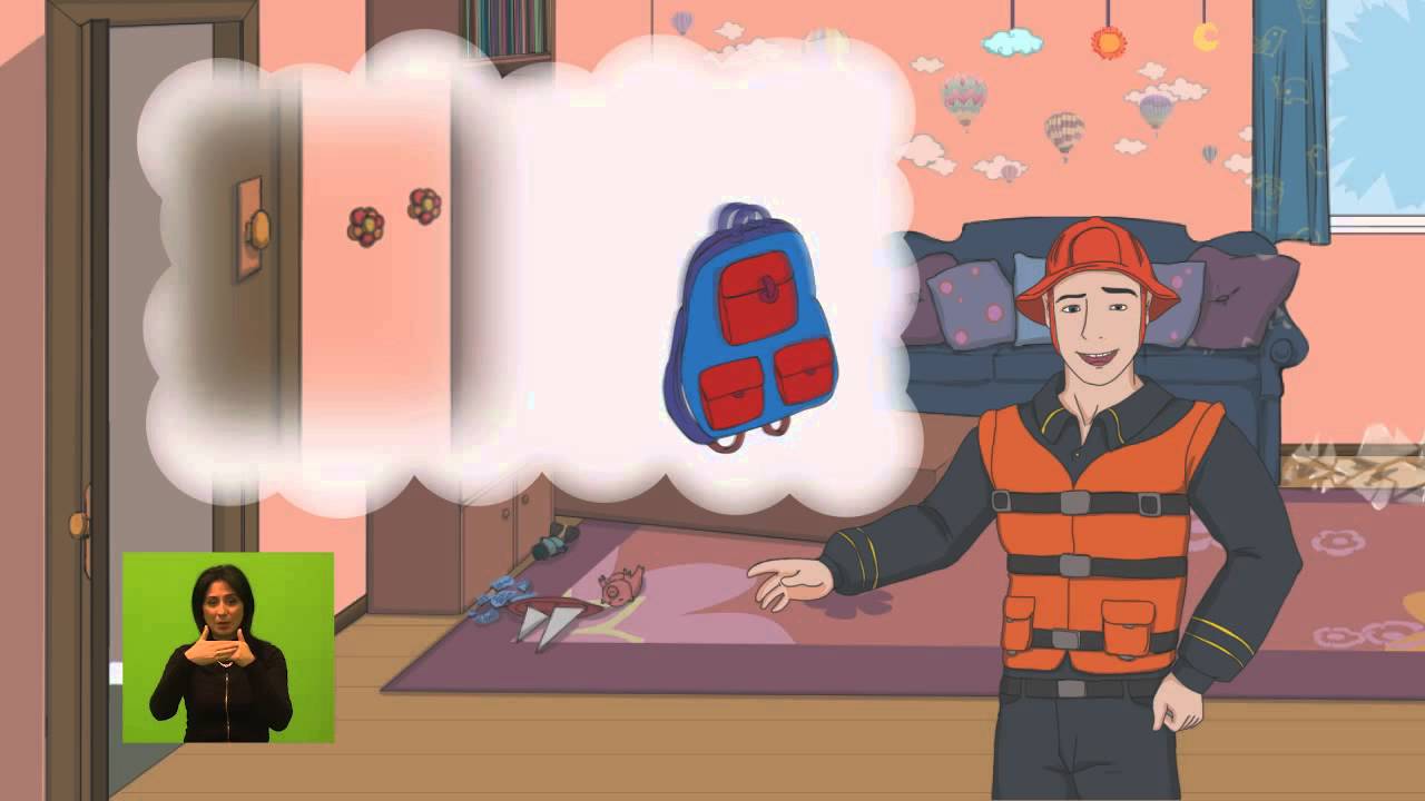 Educational Animation Cartoon - Earthquake with Georgian sign language ...