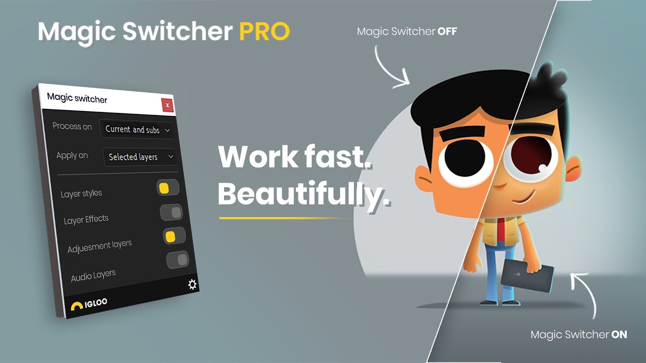 MAGIC SWITCHER PRO After Effects tool - YouTube