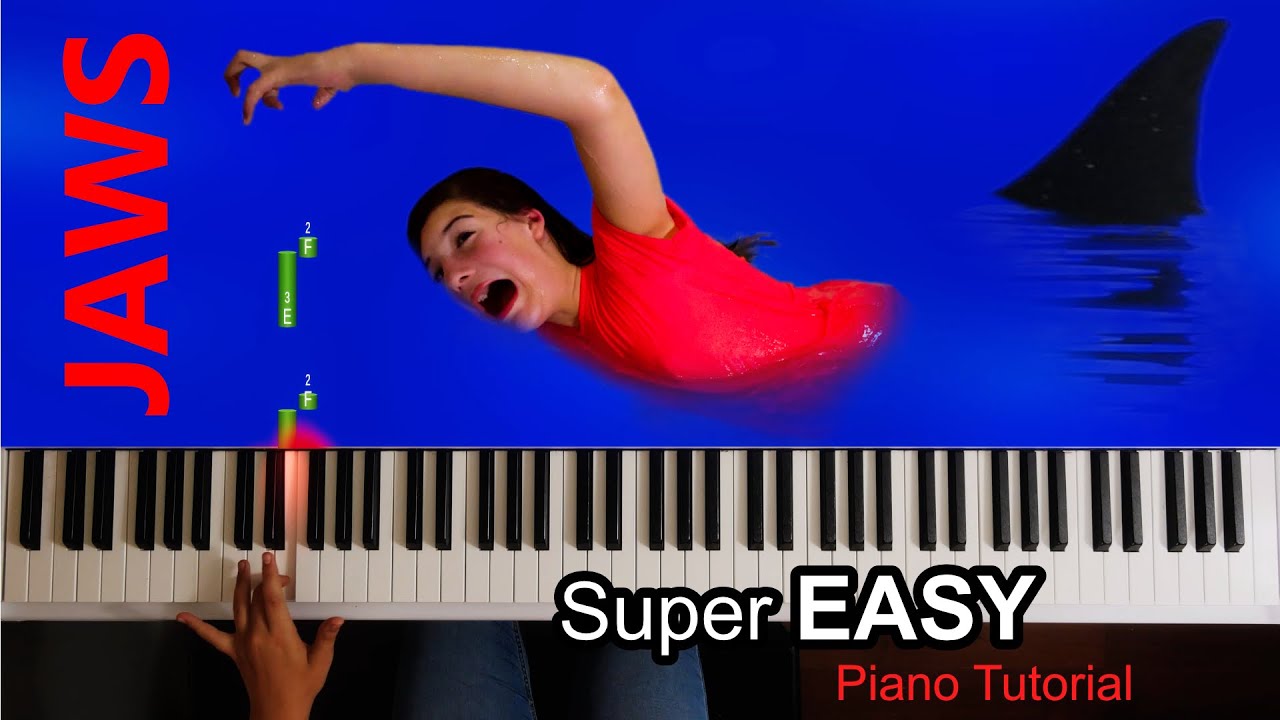 Jaws Theme Song - Super Easy Piano Lessons Ep. 2 - YouTube