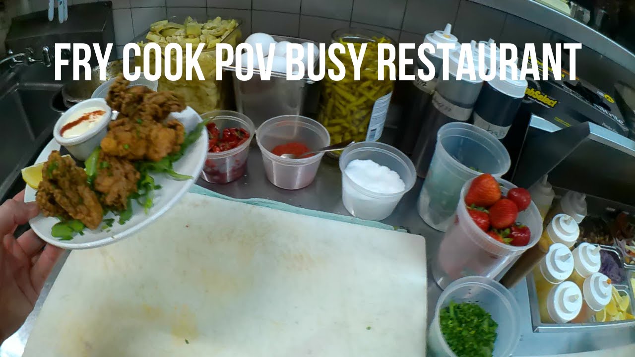 Fry Cook POV Busy Dinner Service! - YouTube