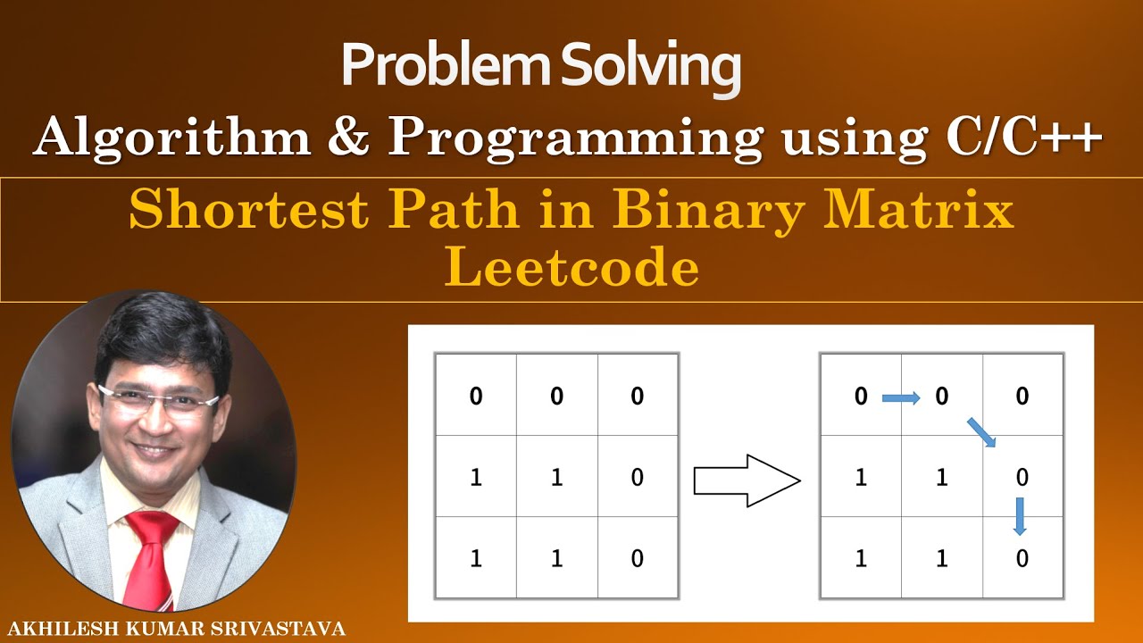 Shortest Path In Binary Matrix Leetcode Problem Based On Bfs In 4804