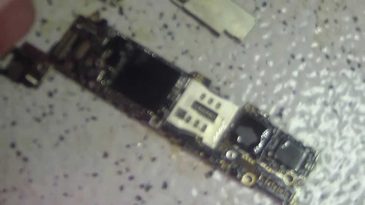 Iphone 5 board metal shield remove repair kingbo flux part1 - YouTube
