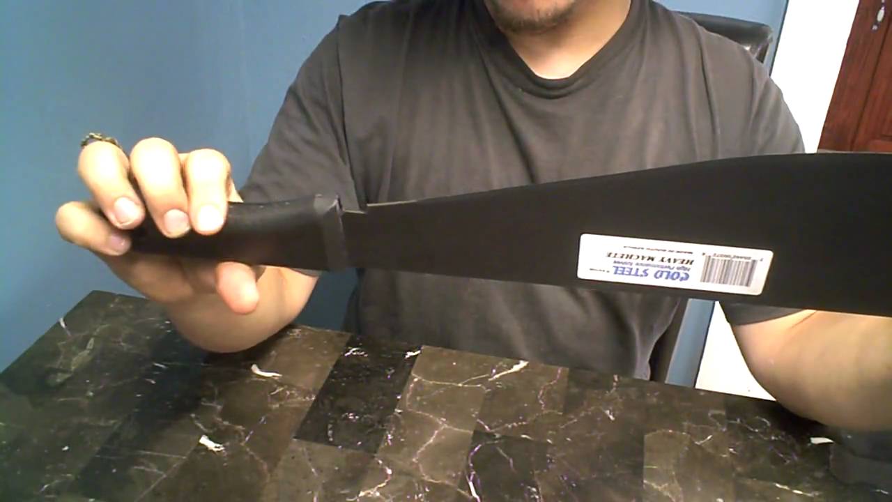 Cold steel heavy machete review - YouTube