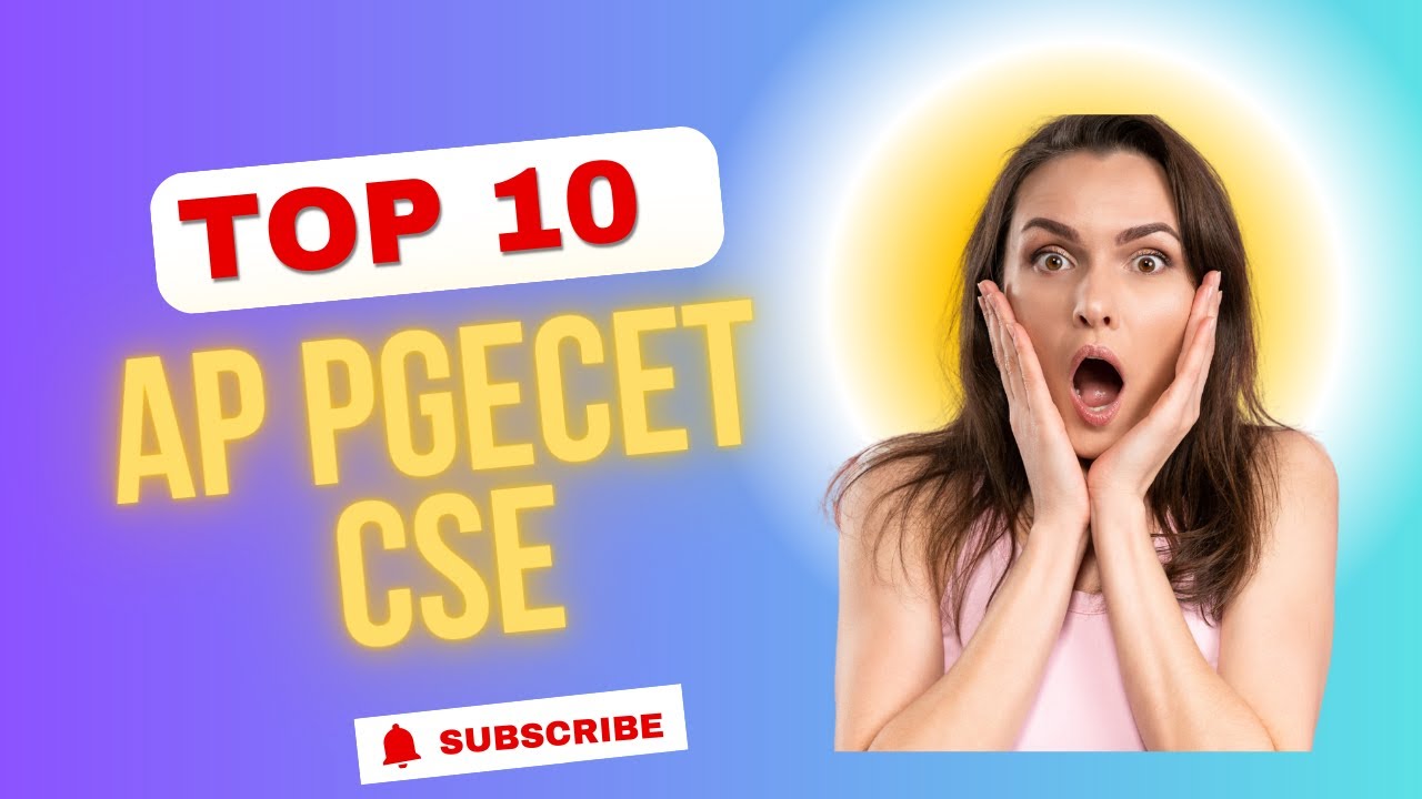AP PGECET QUESTION PAPER FOR CSE | EDUCATION - YouTube
