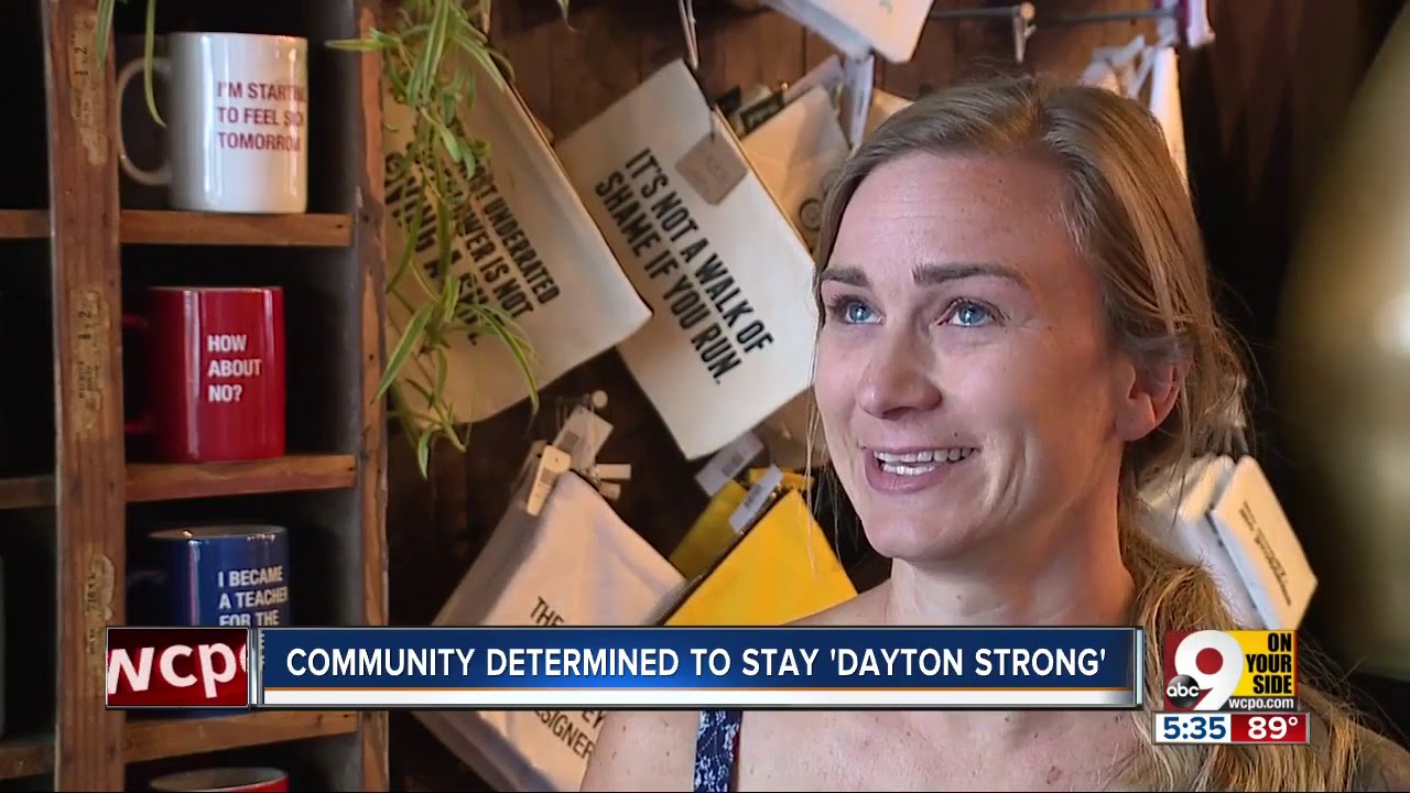 Community determined to stay 'Dayton Strong' after shooting - YouTube