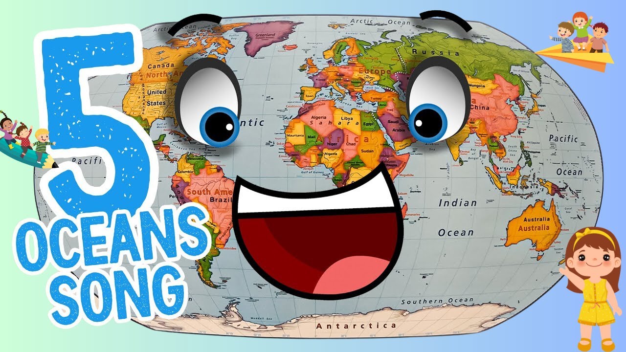 Oceans Song! 🌊🎶 | Learn the Oceans of the World | Fun Kids Song & Sing ...
