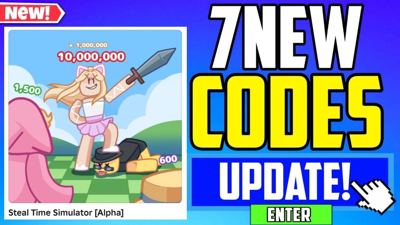*SECRET UPDATE!* | Steal Time Simulator CODES 2025 (ROBLOX steal time ...