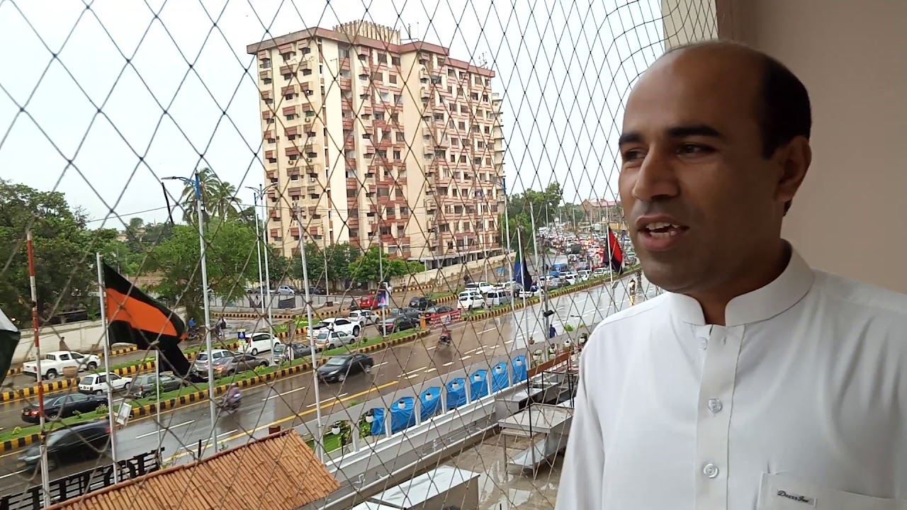 Karachi Rain Recorded By: Journalist Rizwan Baig interview, Ali Khan ...