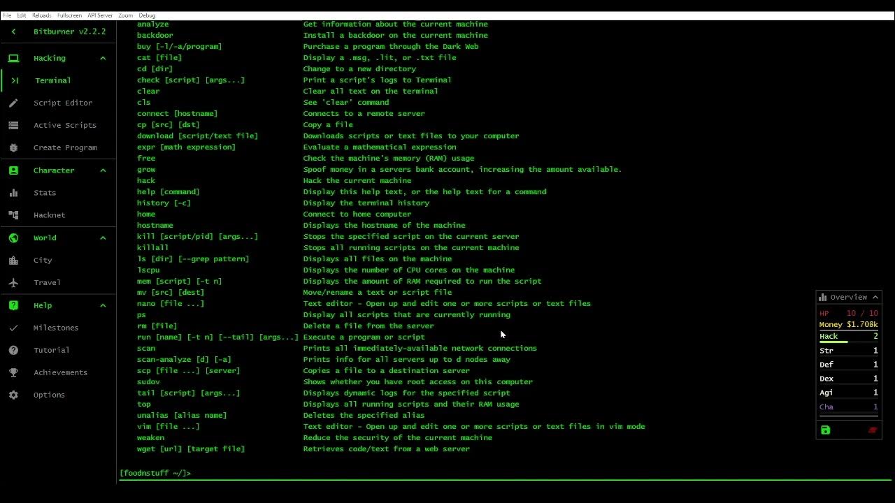 PLAYING BITBURNER AND HACKING - YouTube