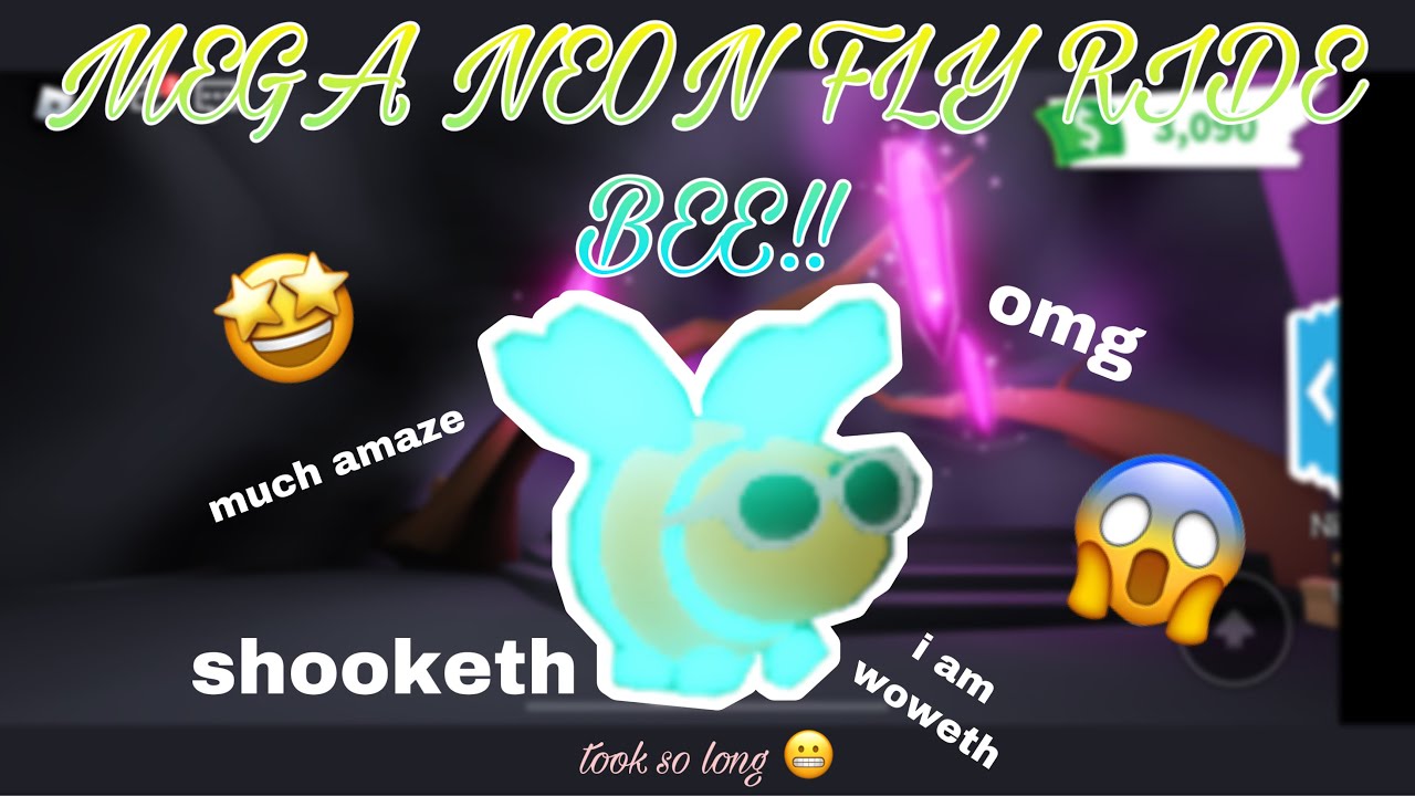 making a MEGA NEON RIDE FLY BEE 🐝😱 (dream pet! ) - lxmon blxe - YouTube