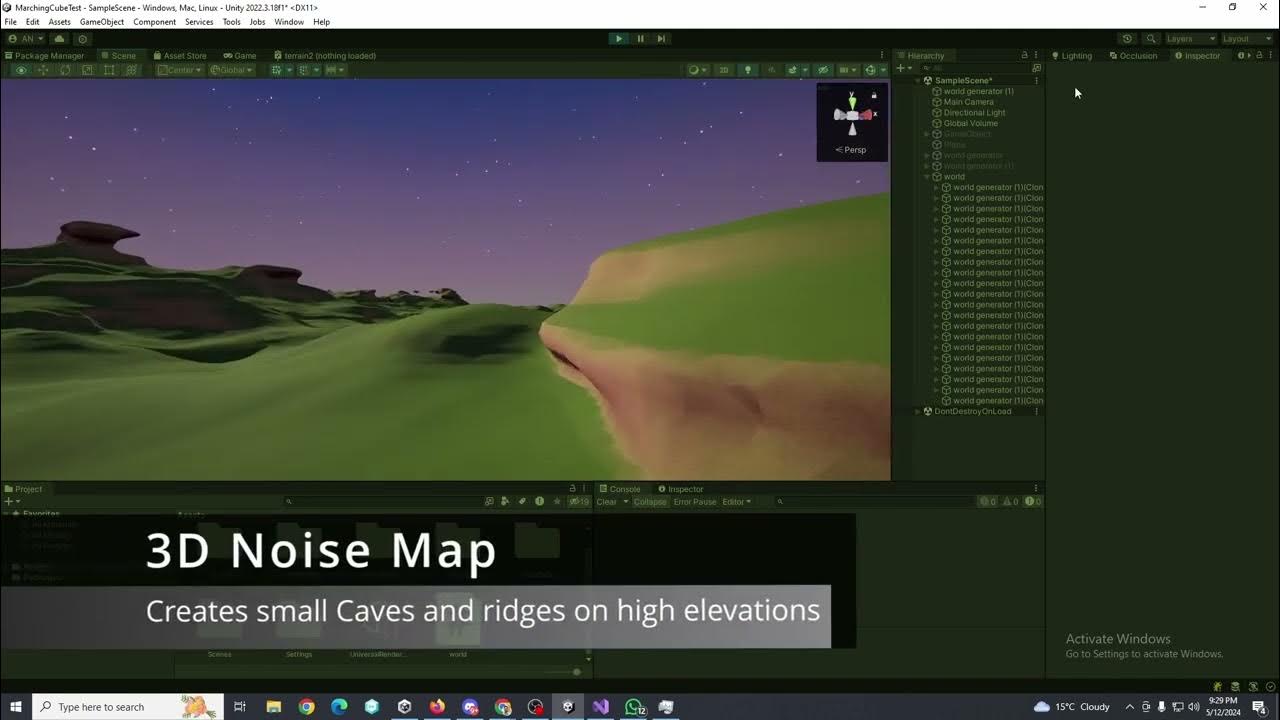 Marching Cubes Algorithm with Unity - YouTube