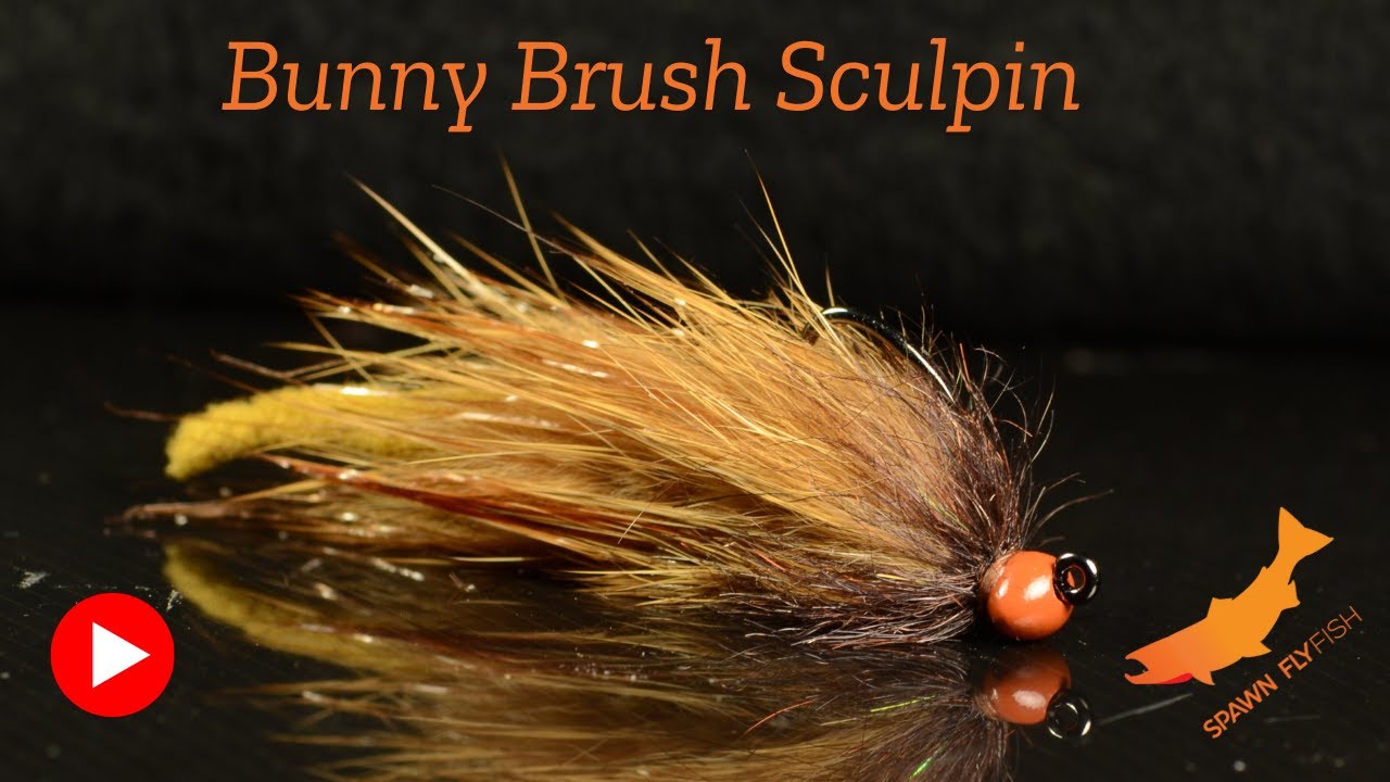 Bunny Brush Sculpin for Trout and Bass- Fly Tying Tutorial - YouTube