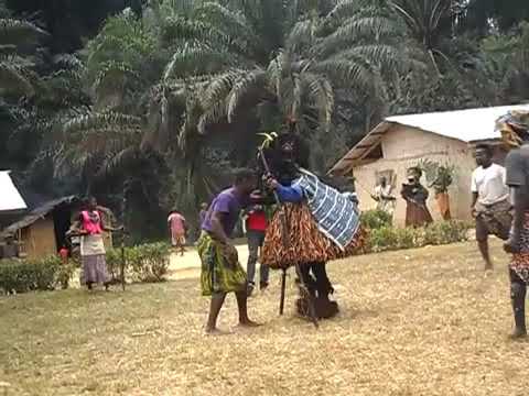 Mask Dancer From Grand Gedeh County, Konobo District.