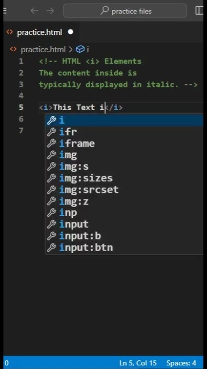HTML i Elements | #HTML #WebDevelopment #FrontEnd #Coding #Programming ...