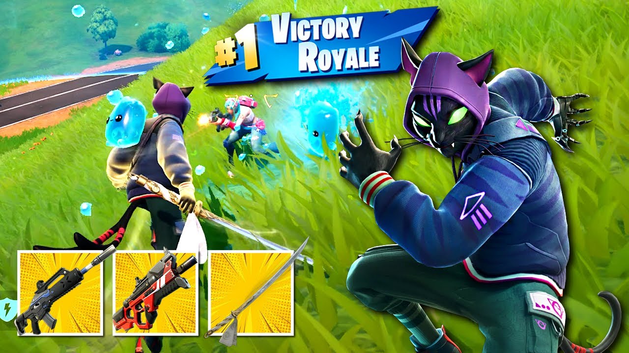 Fortnite: Hunters Nyanja Skin Gameplay Wins | Zero Build (Fortnite ...