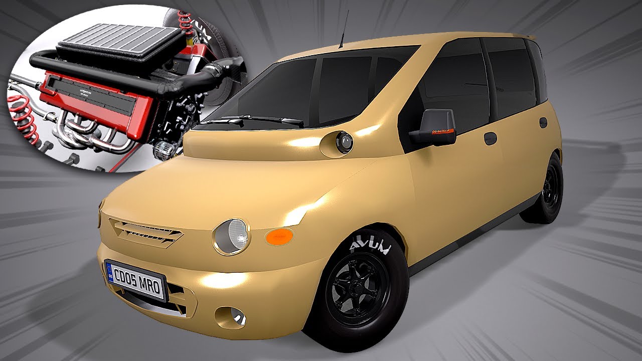 EU FIZ UM Fiat Multipla COM MOTOR V10 SUPERCHARGER no Automation - YouTube