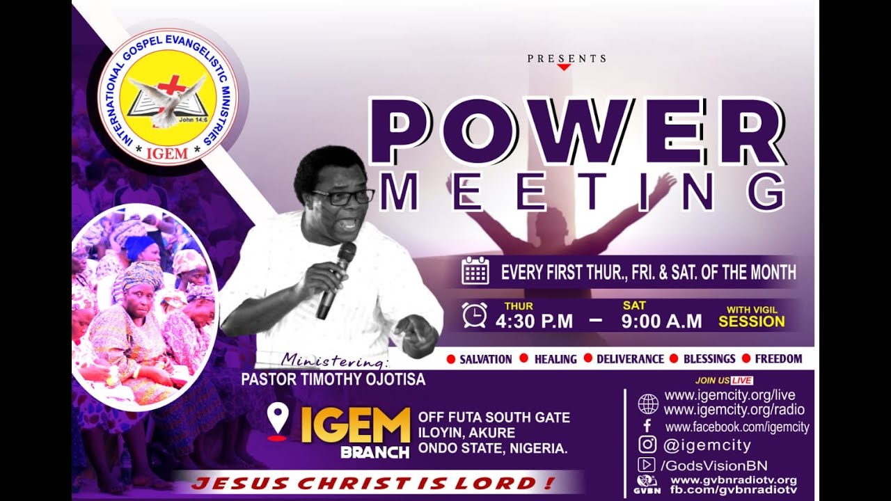 POWER MEETING; 4TH NOVEMBER, 2022. - YouTube