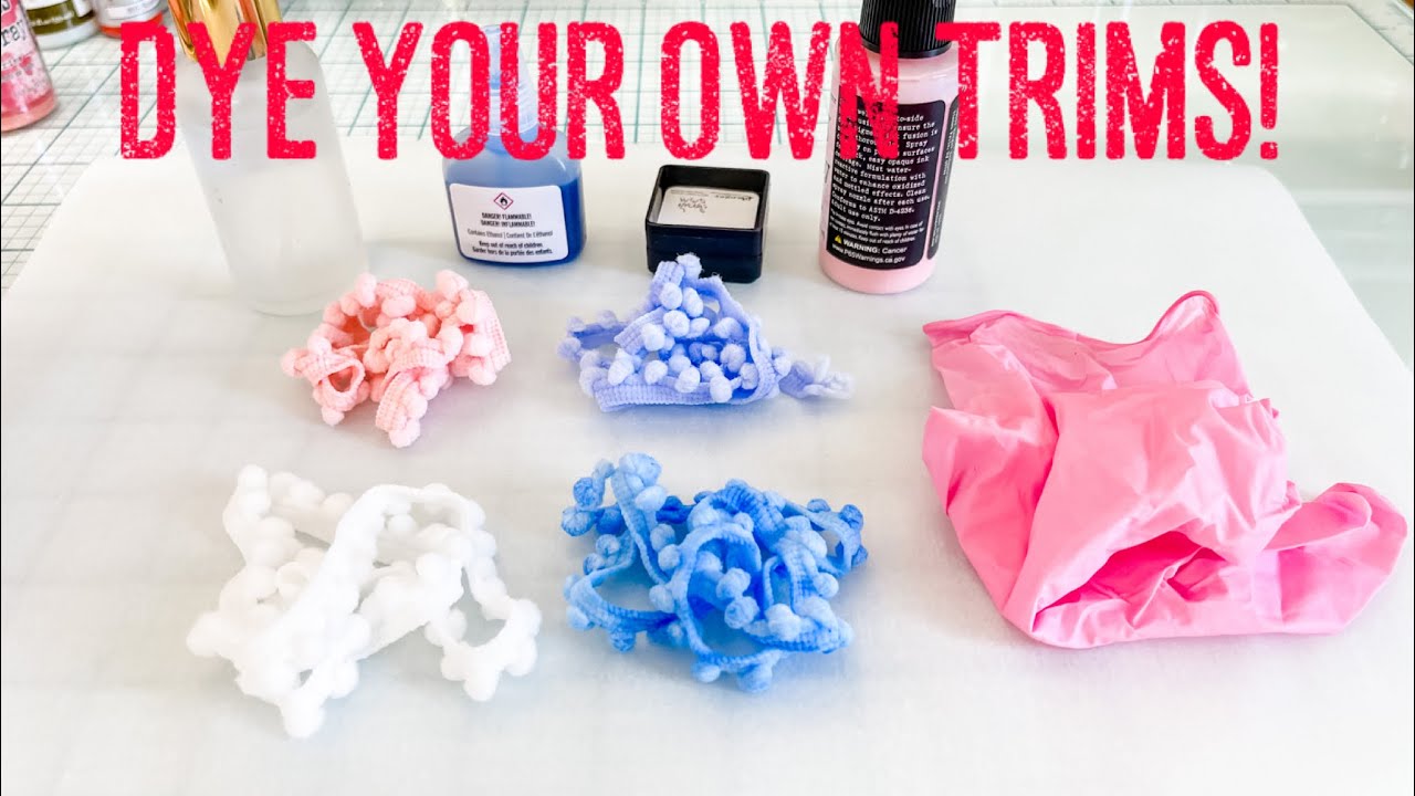 Tutorial: How to dye your own trims - YouTube