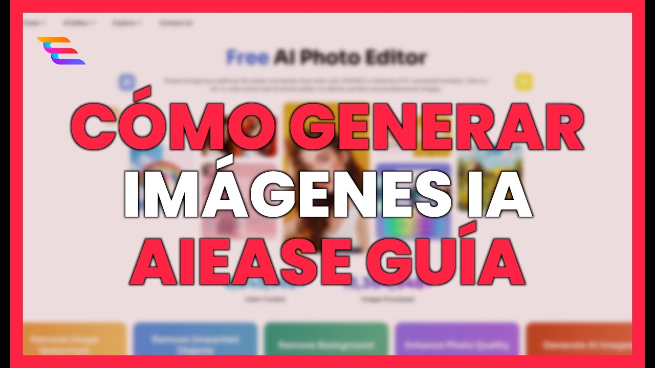 CÓMO GENERAR IMÁGENES con IA en AIEASE: GUÍA PASO A PASO - YouTube