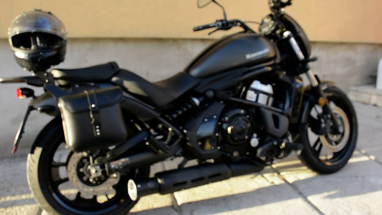 Kawasaki Vulcan S 650 2017 - Modified Falcon exhaust - YouTube