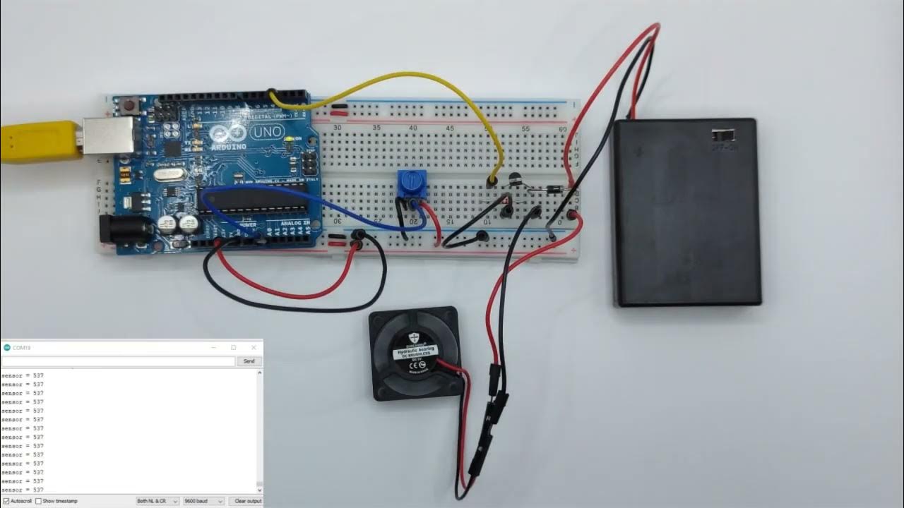 Arduino - Driving DC Motor with Transistor (Digital Output) - YouTube