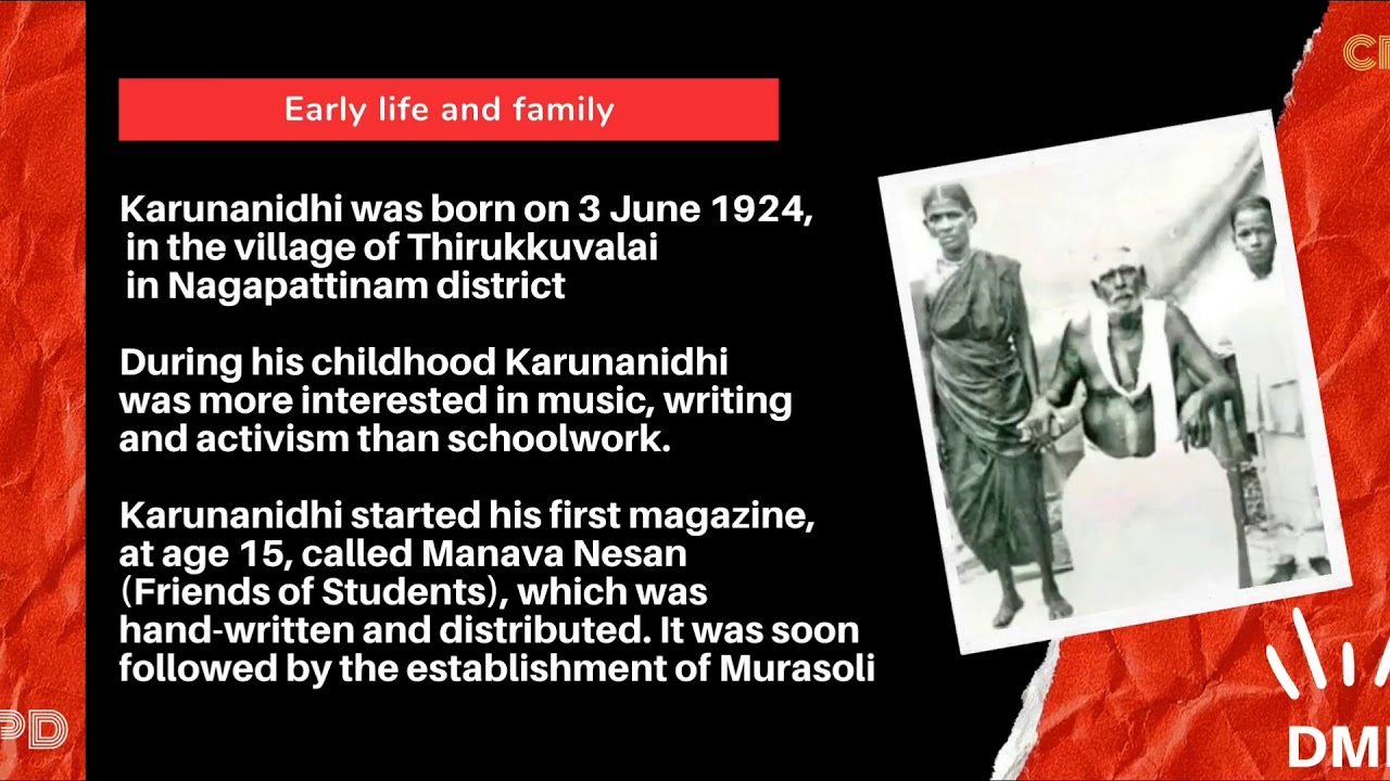 June 3rd || kalaignar karunanidhi born || Biography || DMK || On this ...