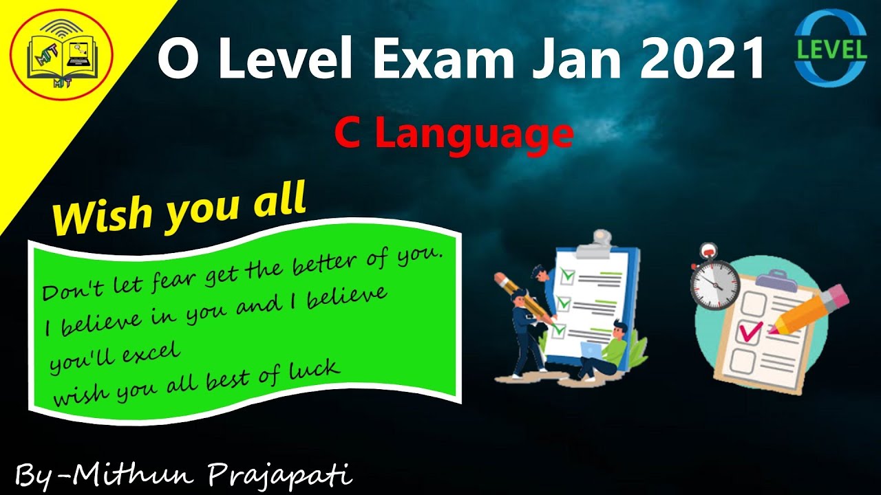 C C Programming Final Most Important Question Exam O Level Jan 2021 c-c-programming-final-most-important-question-exam-o-level-jan-2021