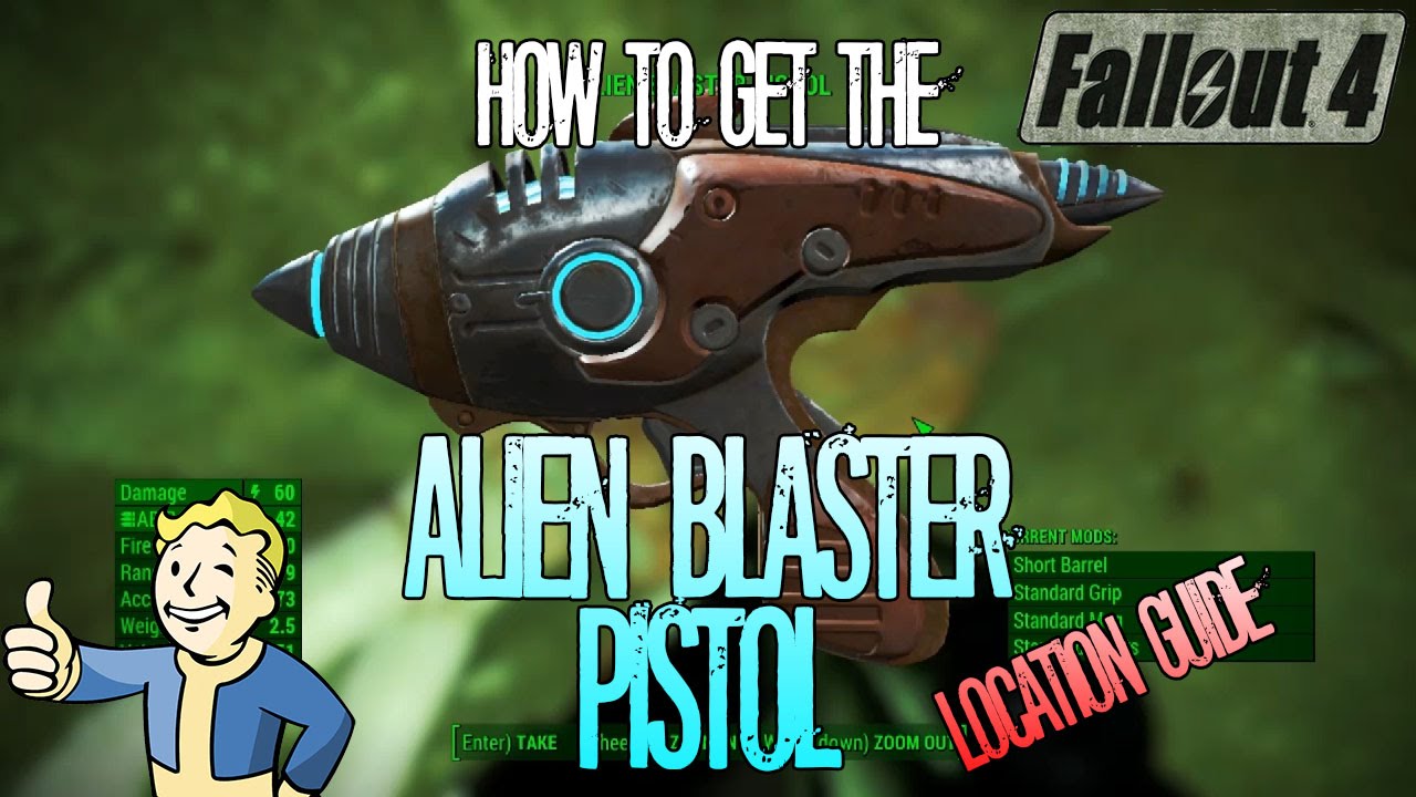 Fallout 4 | How to get the Alien Blaster Pistol | Secret Weapon ...