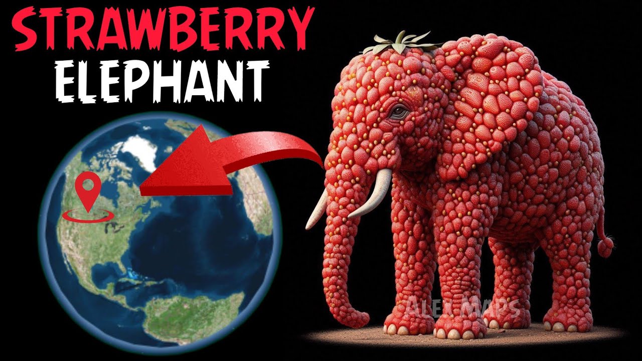 I Found a STRAWBERRY ELEPHANT on Google Maps! - YouTube