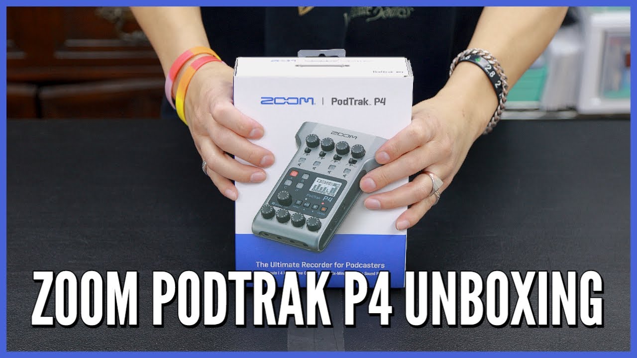 Zoom PodTrak P4 Portable Podcast Recorder Unboxing - YouTube