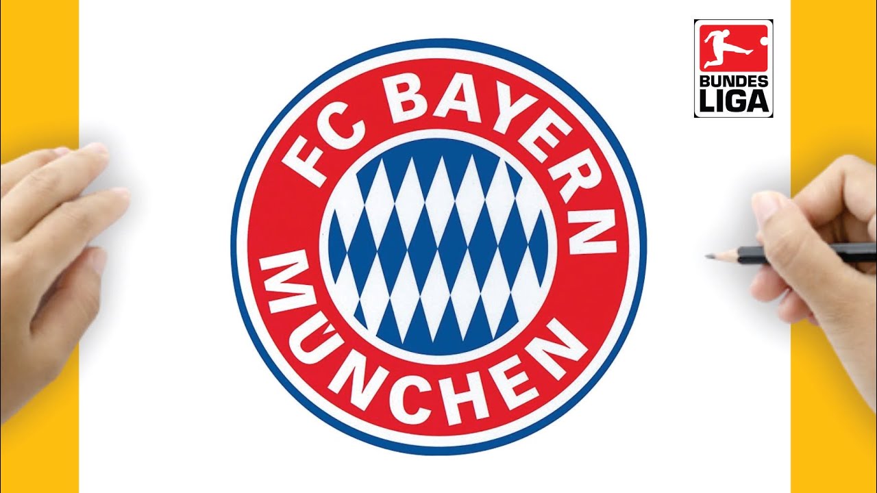 HOW TO DRAW THE BAYER MUNCHEN FOOTBALL TEAM LOGO STEP BY STEP # ...