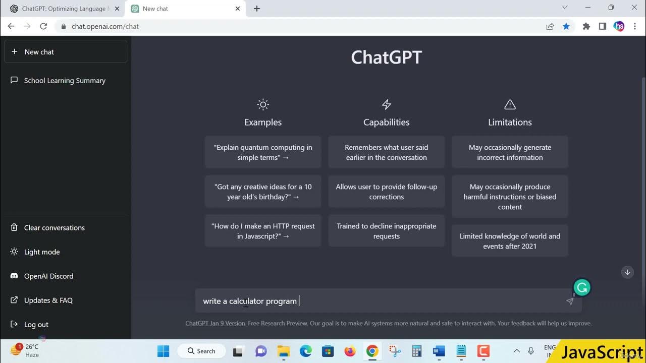 Master in JavaScript Quickly Using ChatGPT Open AI How to use ChatGPT - YouTube