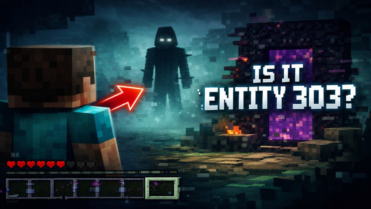 ENTITY 303 Found on a Glitched Server Minecraft Scary Story - YouTube