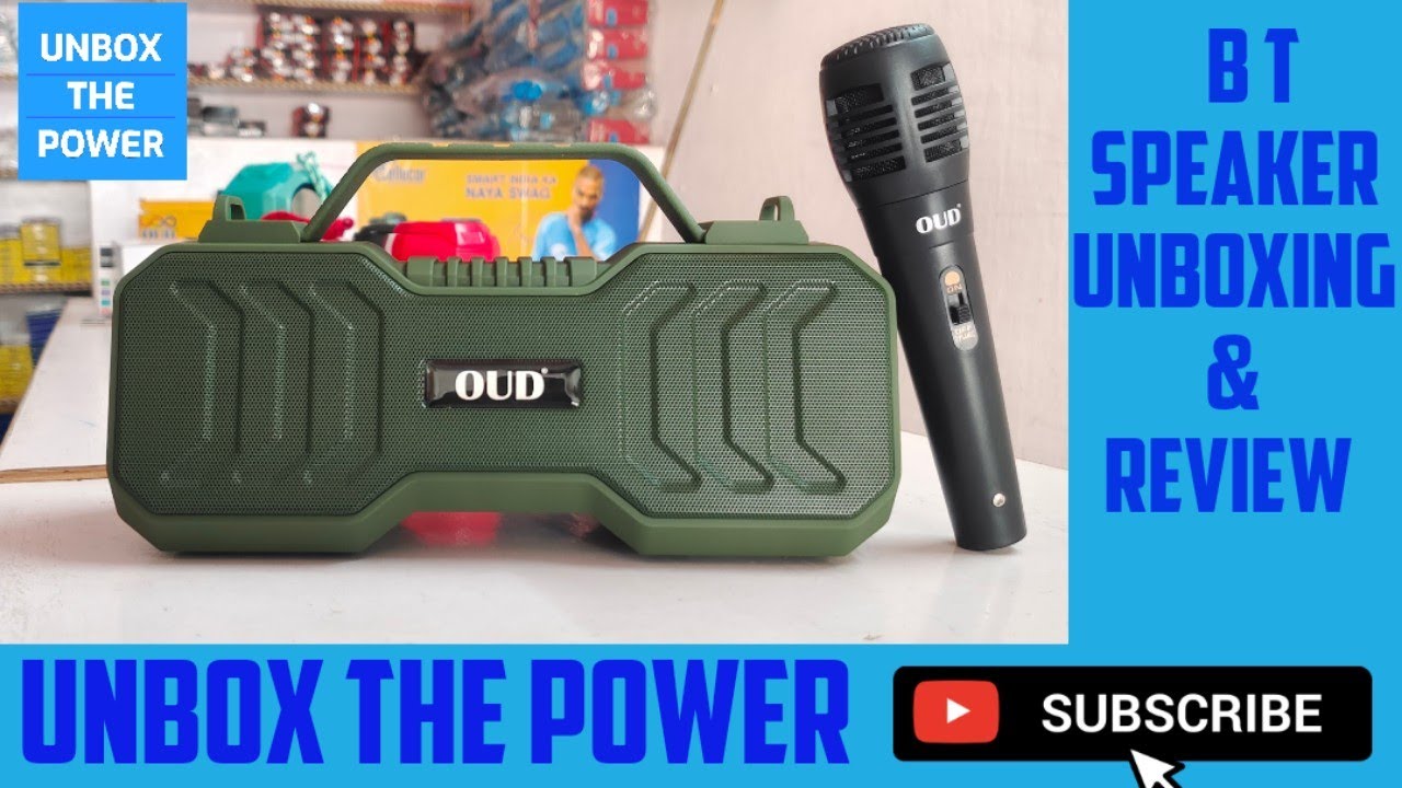 OUD KAROKE SPEAKER | BLUETOOTH SPEAKER WITH MIC | UNBOXING & REVIEW ...