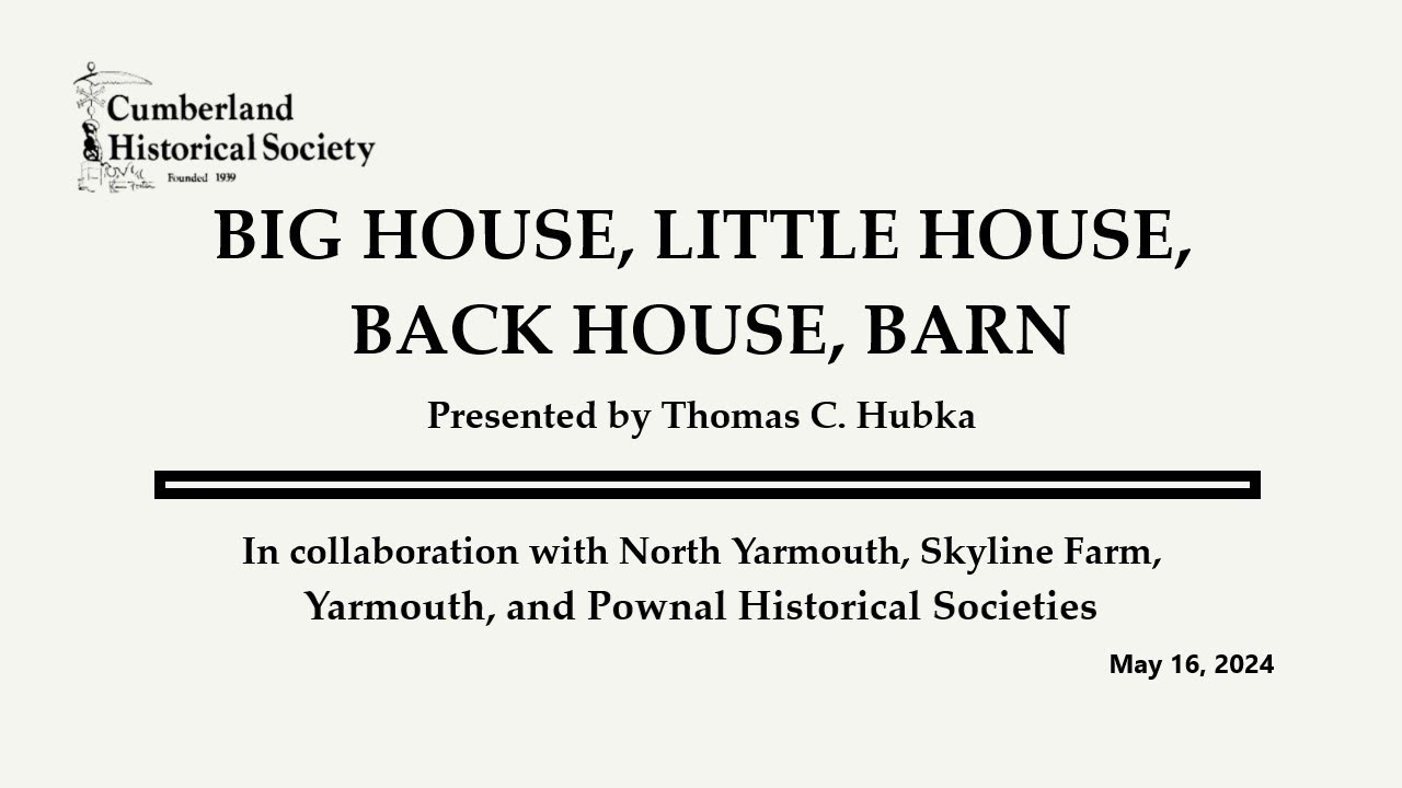 Big House, Back House, Little House, Barn - May 16 2024 - YouTube