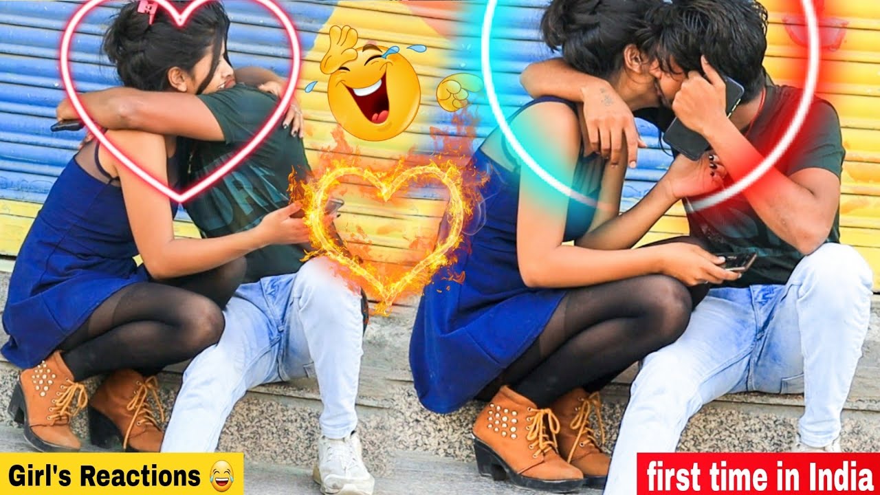 Most romantic ever prank On Cute Girls 😍 ! Girls reaction 😂 !! Rahul ...