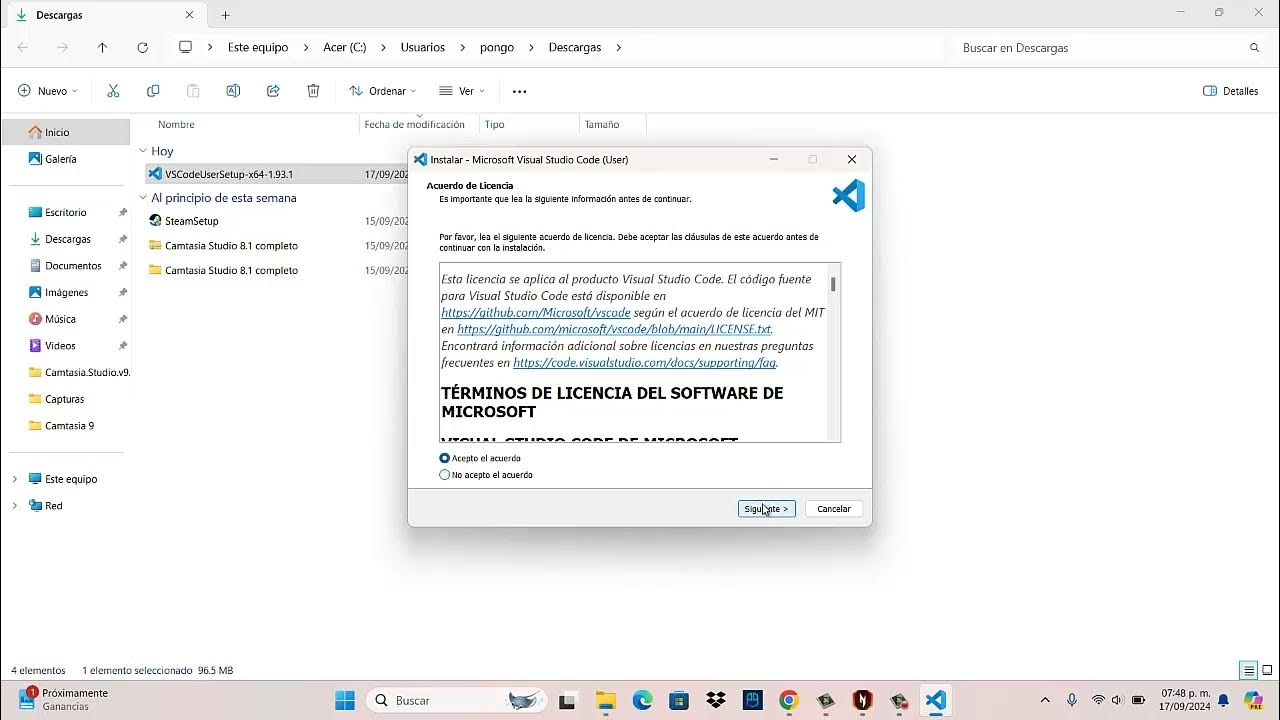 Como descargar e instalar Visual Studio Code Windows 11 - YouTube