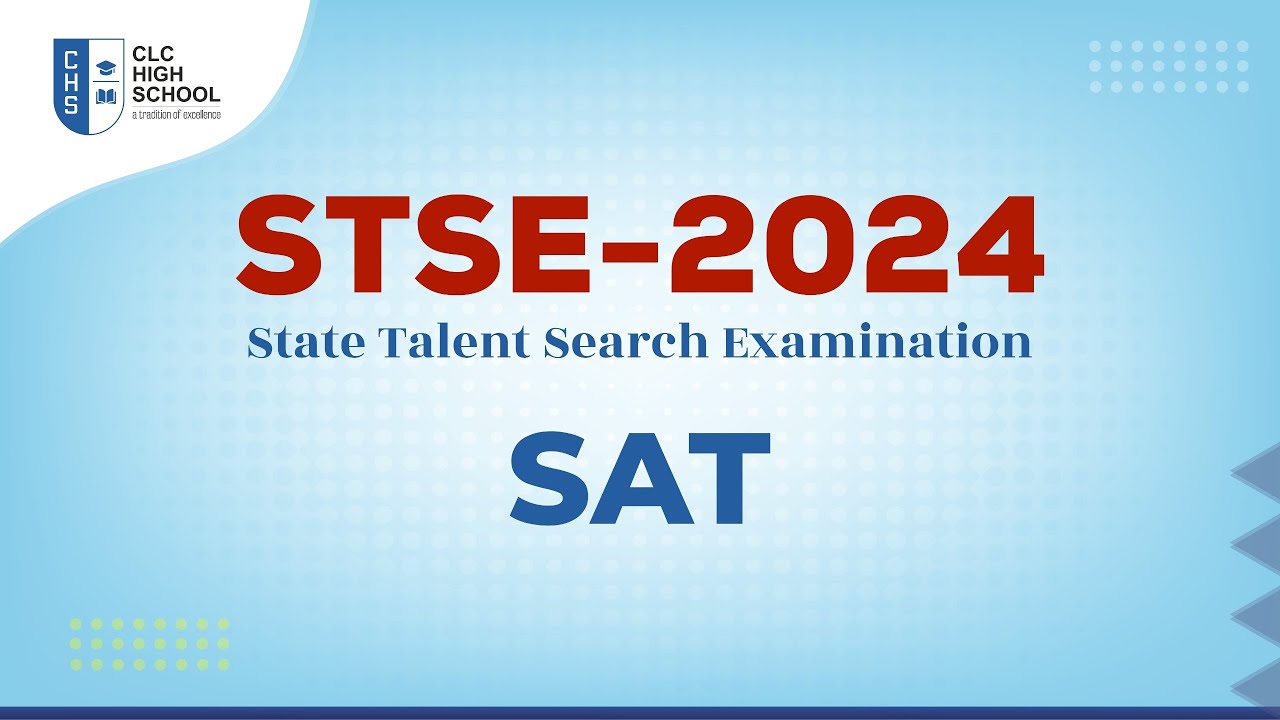 STSE - 2024 II SAT II STATE TALENT SEARCH EXAMINATION II - YouTube