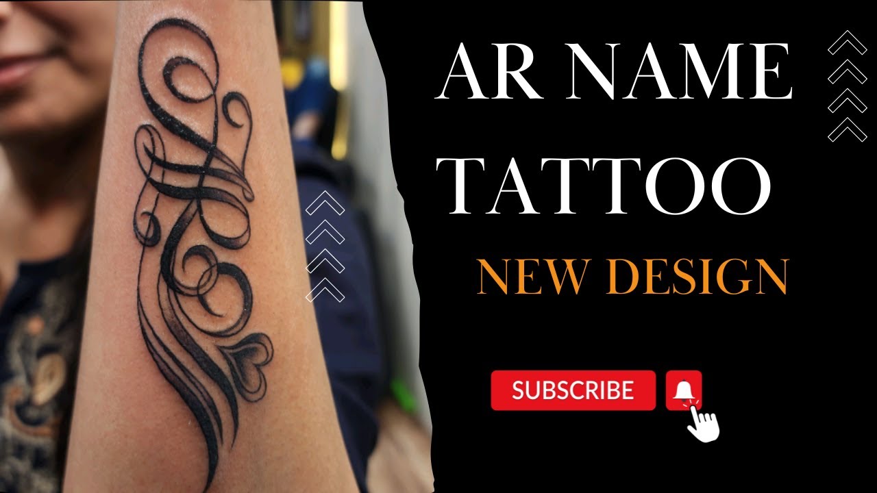 AR Name Tattoo Design...|ALLEN TATTOO STUDIO| - YouTube