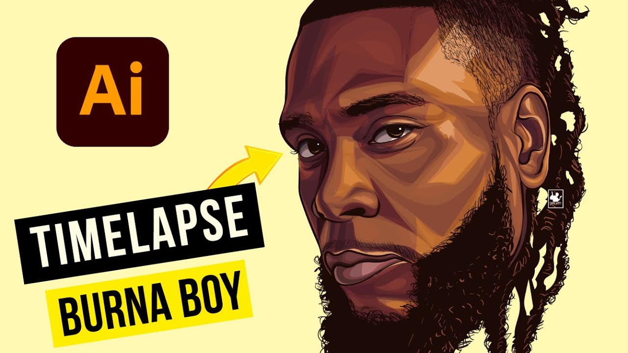 illustration Cartoon Process | Real time 1 BURNA BOY - YouTube