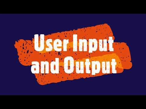 PYTHON - User Input and Output - YouTube