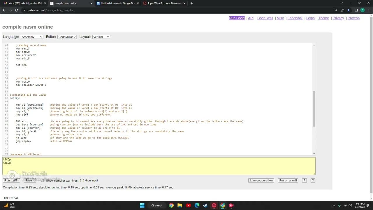 COMPARING strings - YouTube