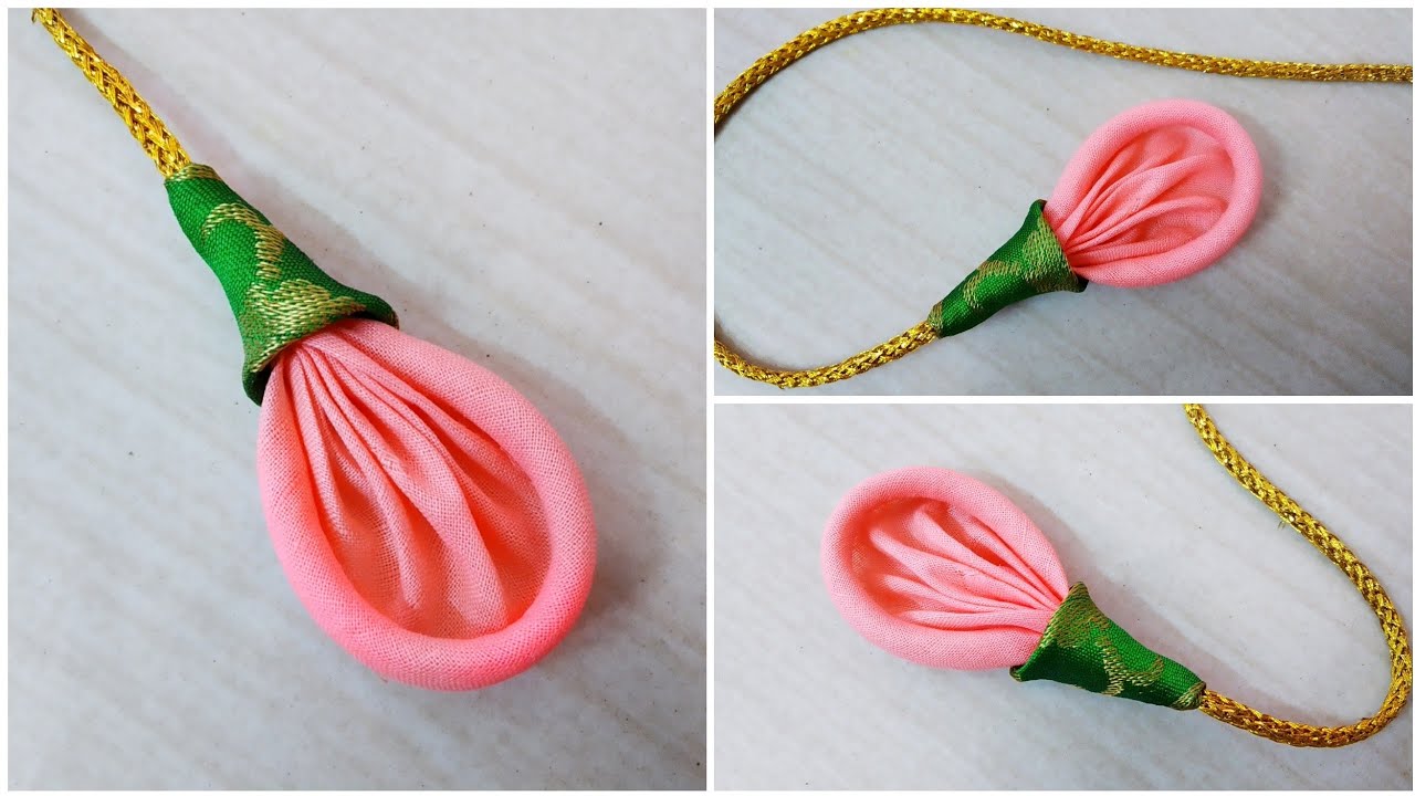 Beautiful flower latkan | easy latkan making | latkan - YouTube