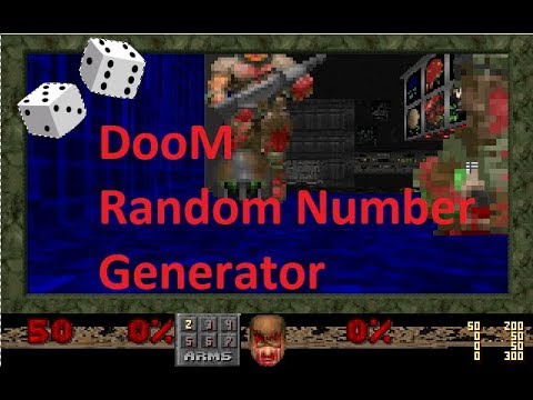Fun with the DooM random number generator - YouTube
