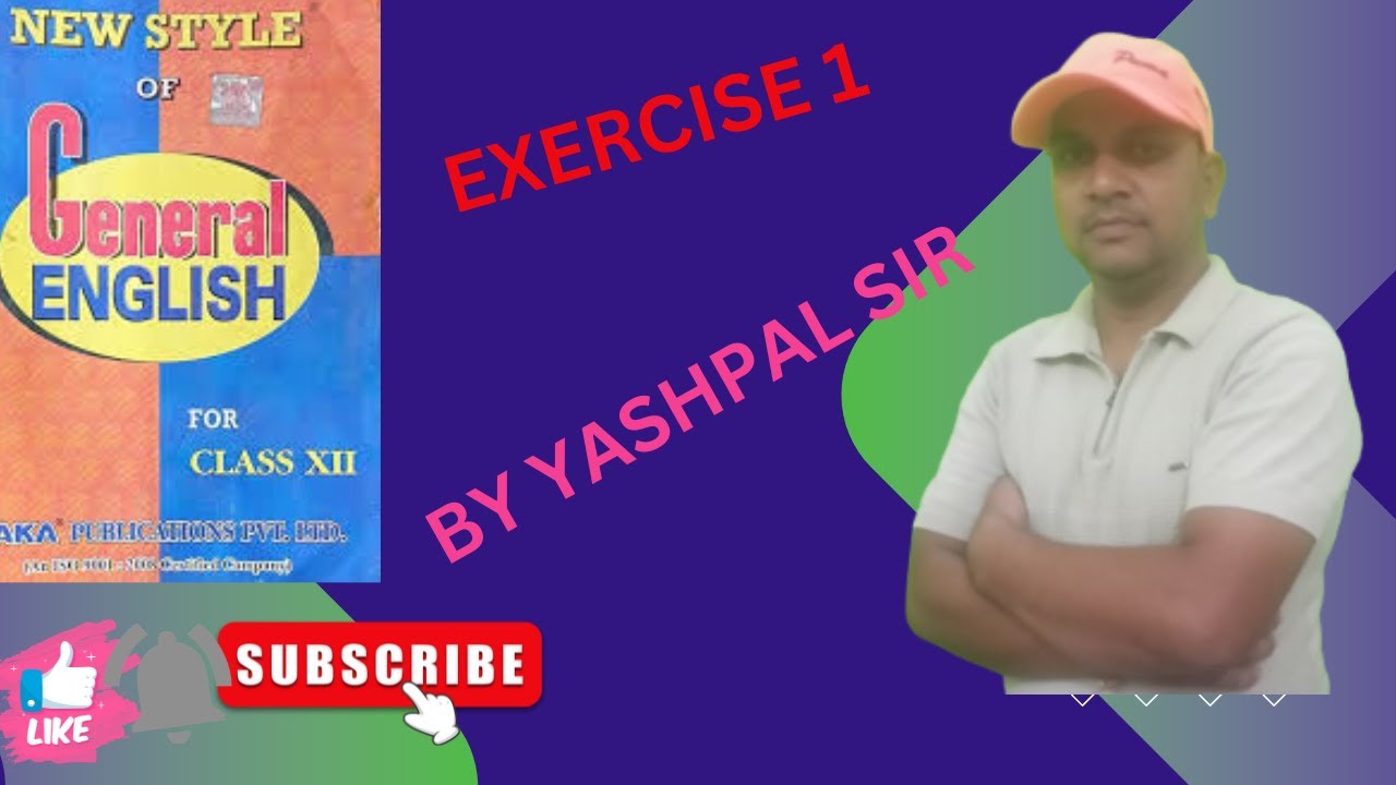 CLASS 12TH DIRECT & INDIRECT NARRATION EXERCISE 1 - YouTube