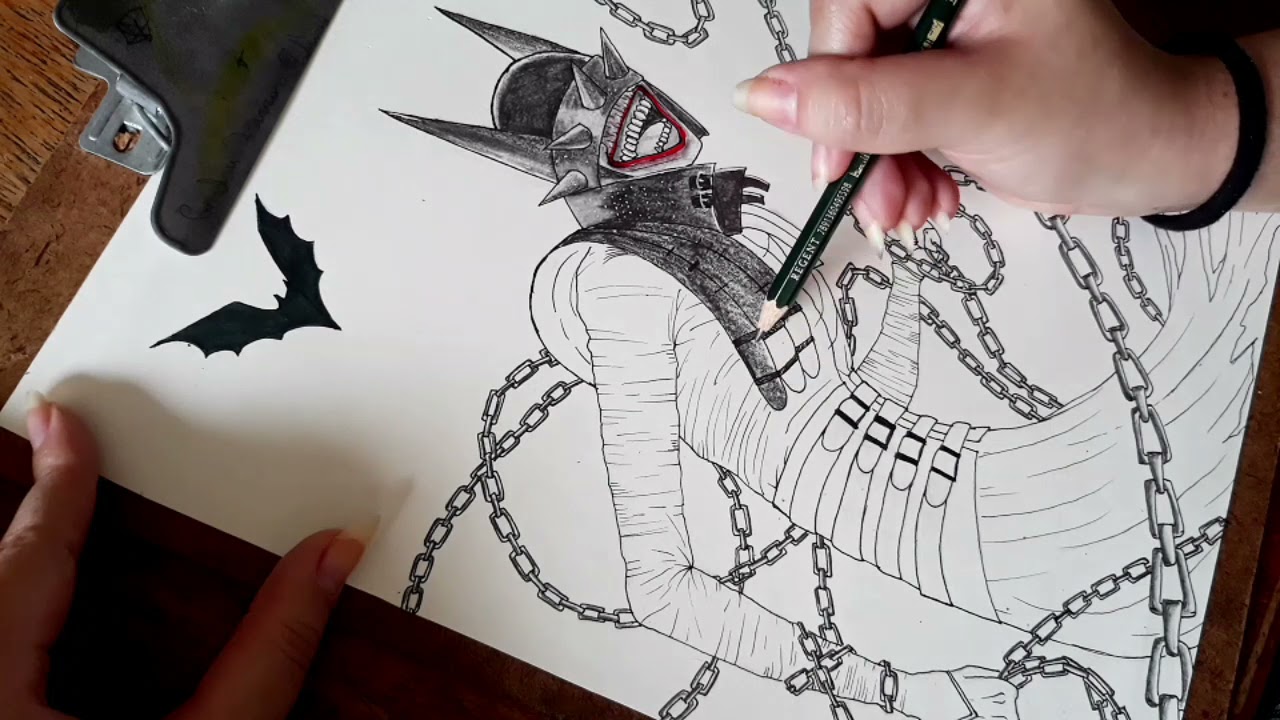 DESENHANDO O BATMAN QUE RI [ Batman Who Laughs ] - Time Lapse - YouTube
