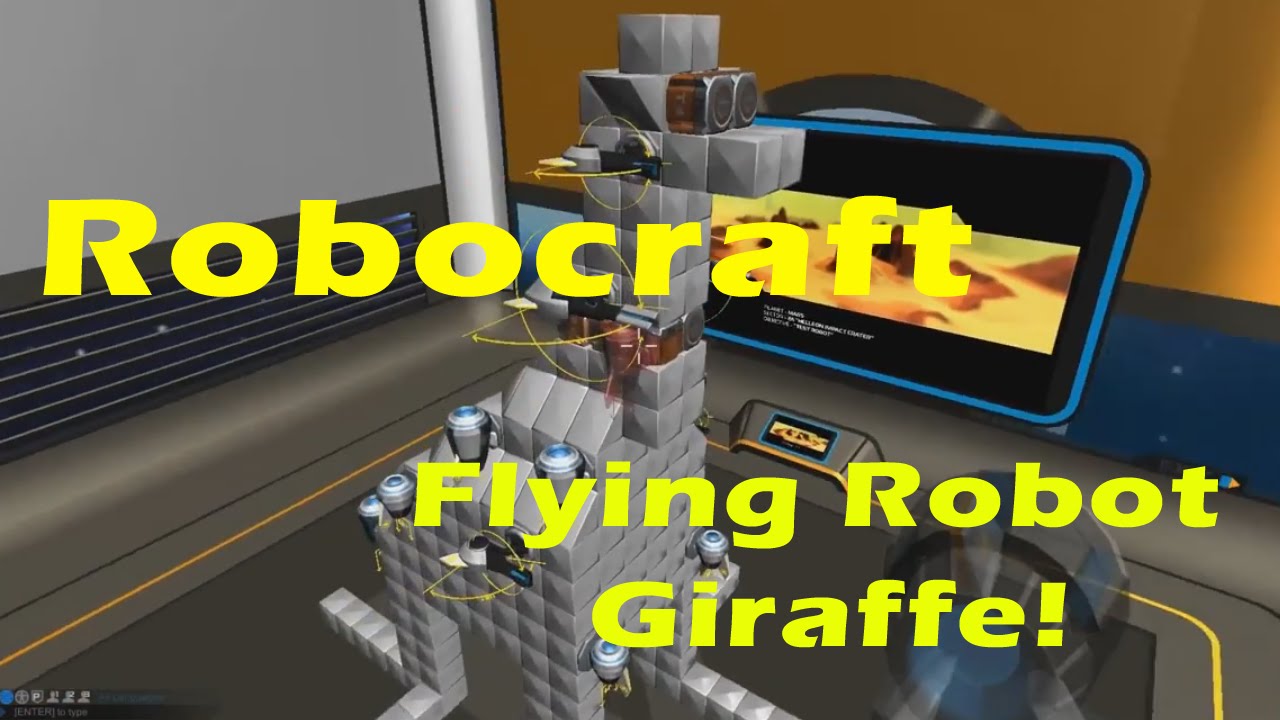 Robocraft- Flying Robot Giraffe of Mayhem! - YouTube