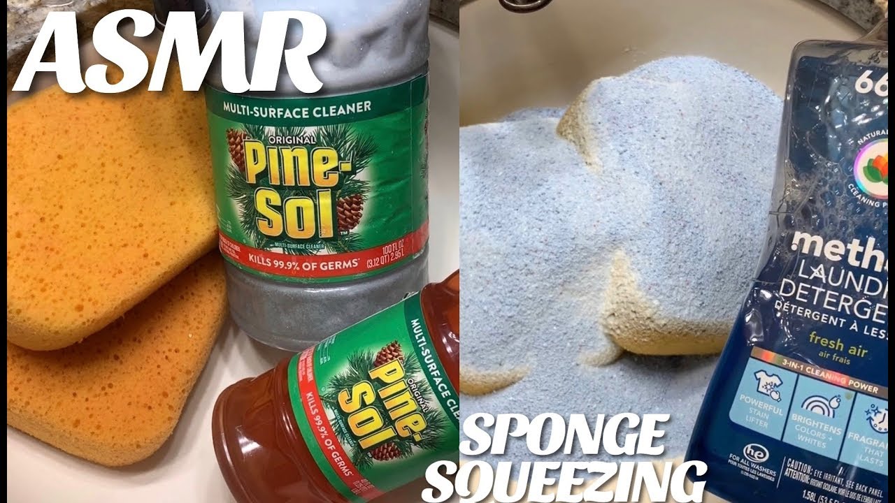 ASMR Sponge Squeezing Combo For Stress Relief / Sleep Aid - YouTube